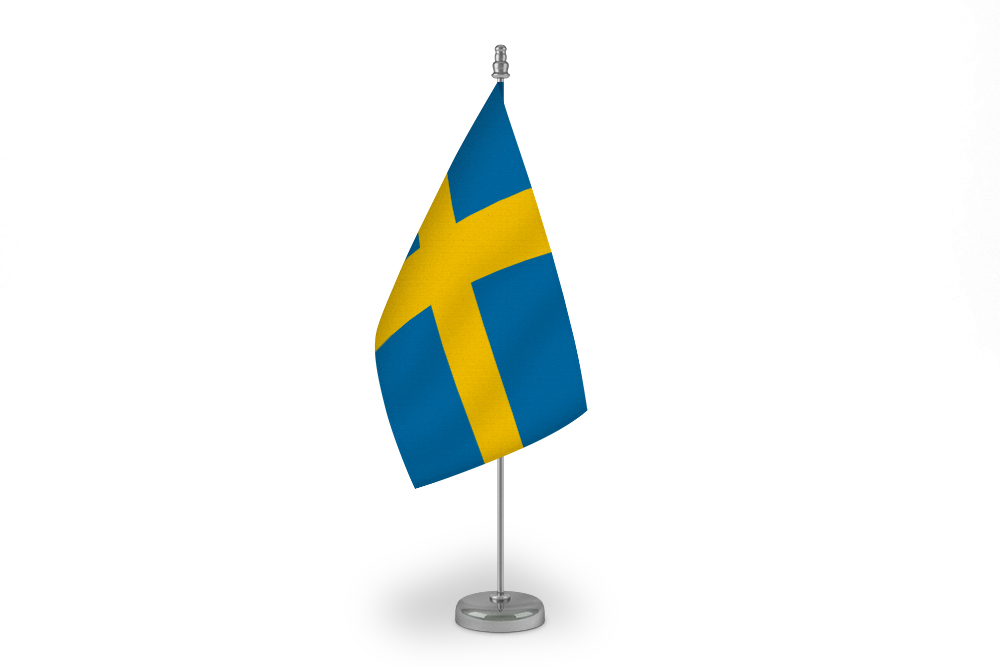 İsveç Masa Bayrağı | Ülke Masa Bayrağı | Tekli, İkili, L ve T Tipi ...